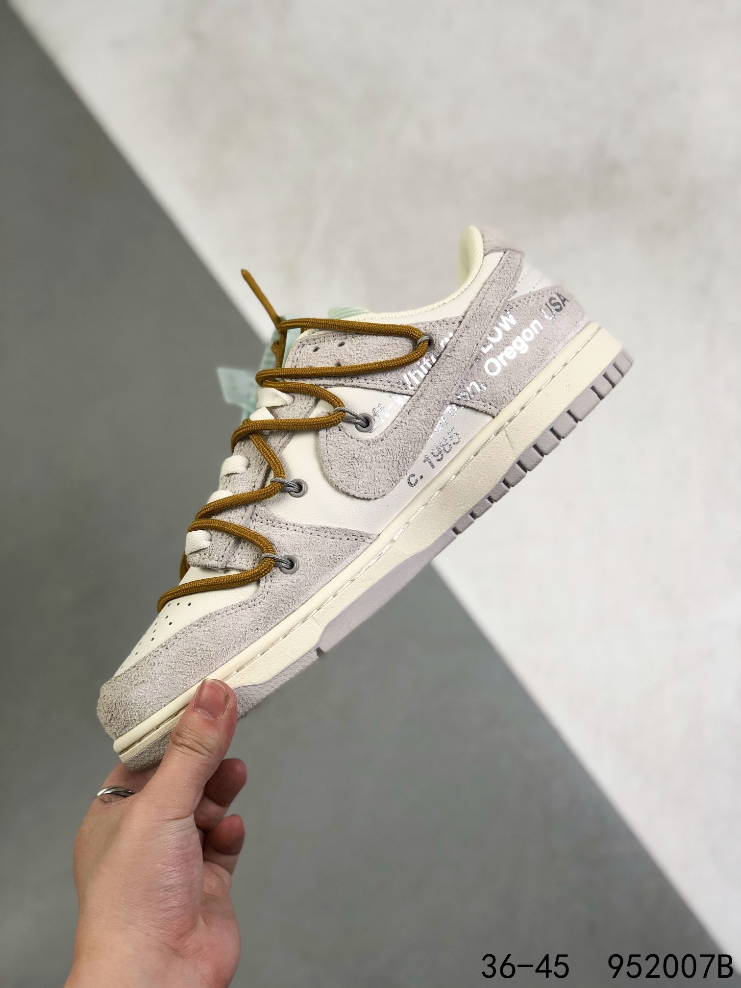 Nike Dunk Low Off-White Lot 34 Sail/Neutral Grey-Light Ginger For Men ...