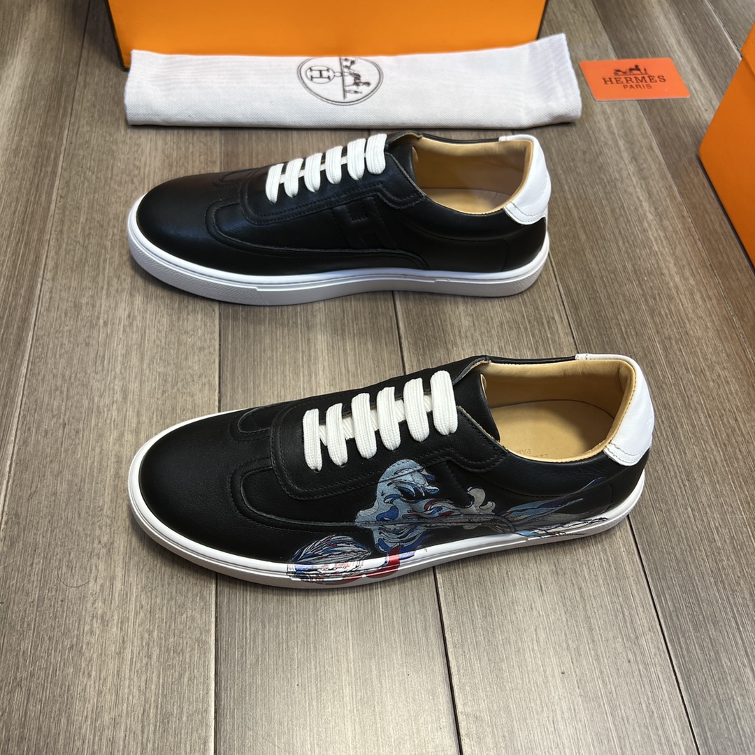 Hermes Quicker Sneaker Black For Men - Retailingio